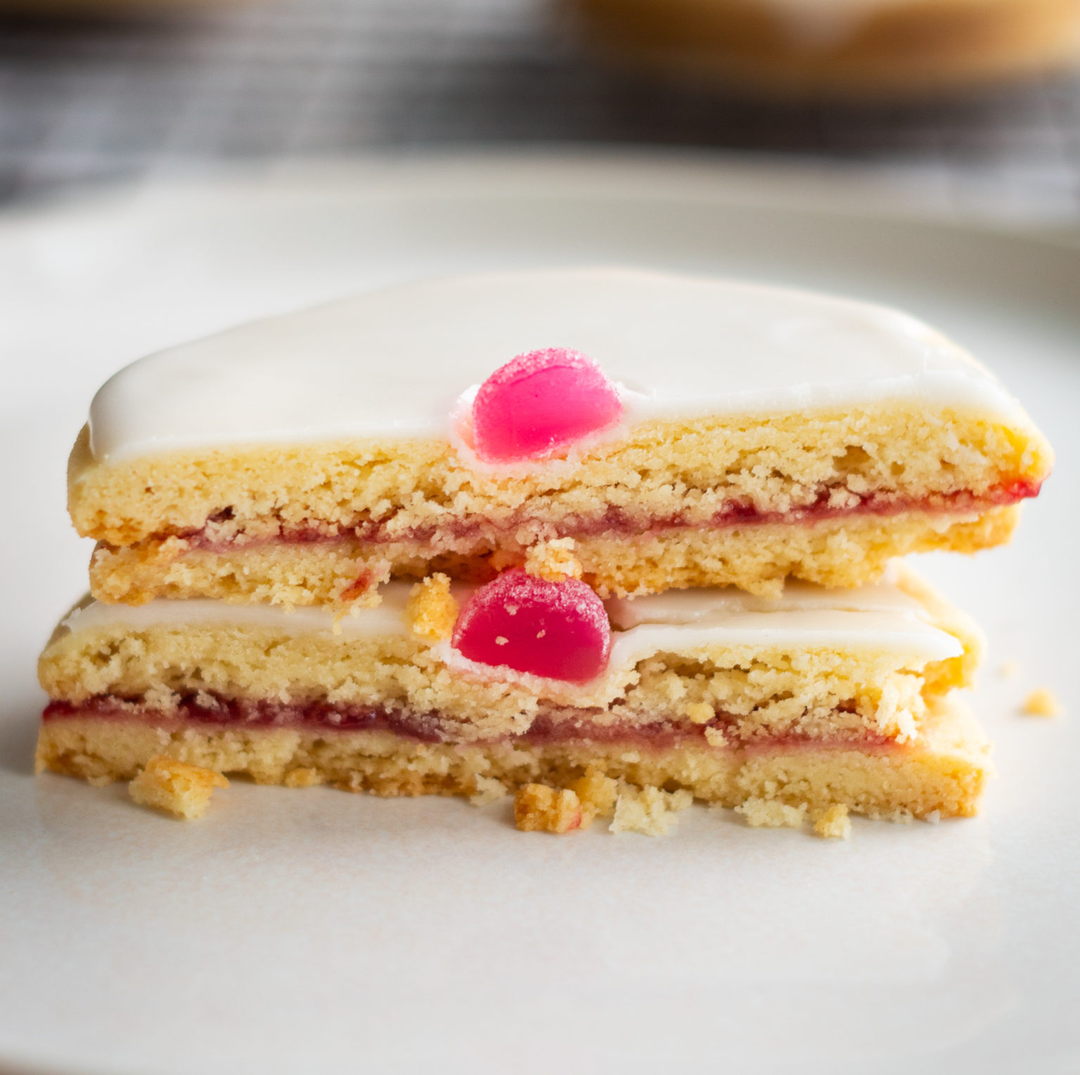 Authentic German Biscuits Recipe | Empire Biscuits with Icing & Jam ...