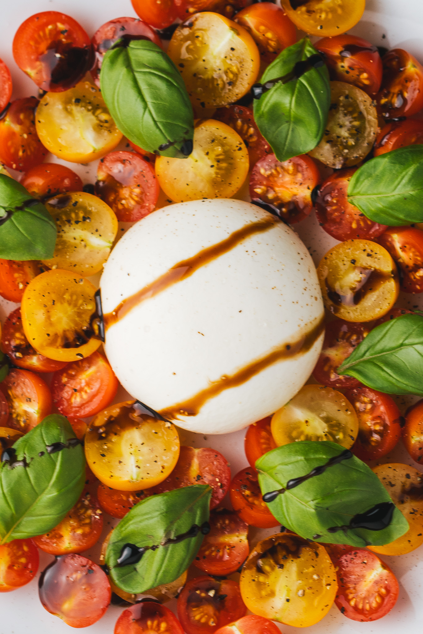 Burrata Caprese Salad - Scoffs & Feasts