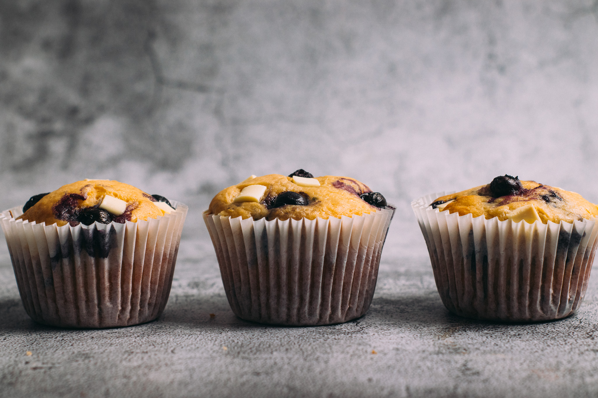 Homemade White Chocolate And Blueberry Muffins - Scoffs & Feasts